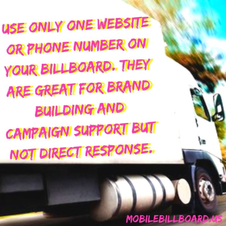 Mobile Billboard Tip 7 | Mobile Billboard